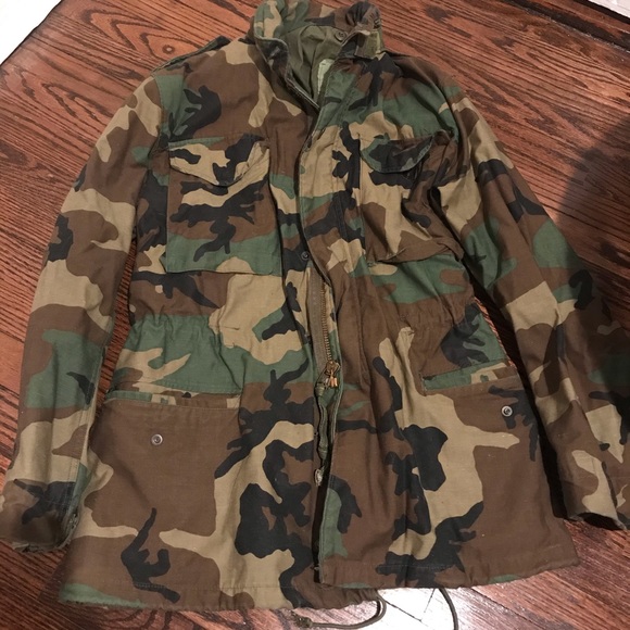 U.S. Army | Jackets & Coats | Military Authentic Army Camo Cold Weather ...